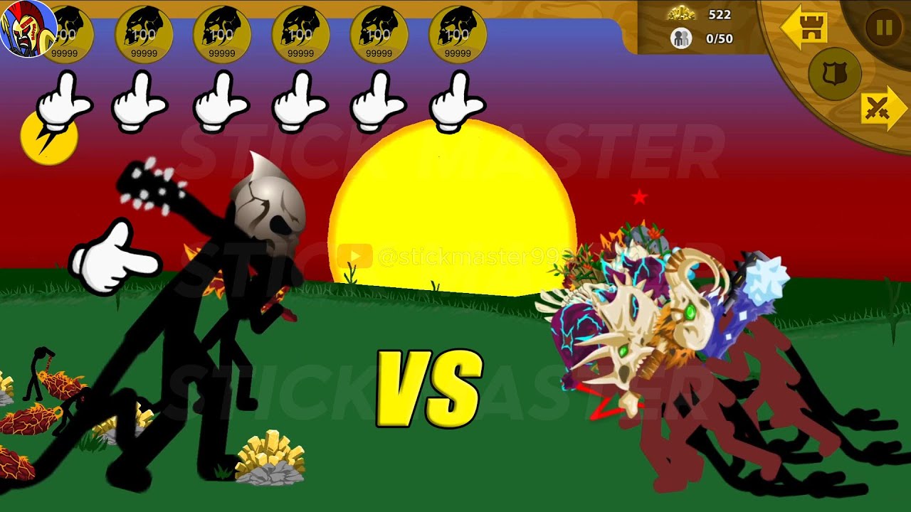 SUMMON 100 HIDDEN FINAL BOSS ICON VS ALL GIANT SKIN GANG | STICK WAR ...