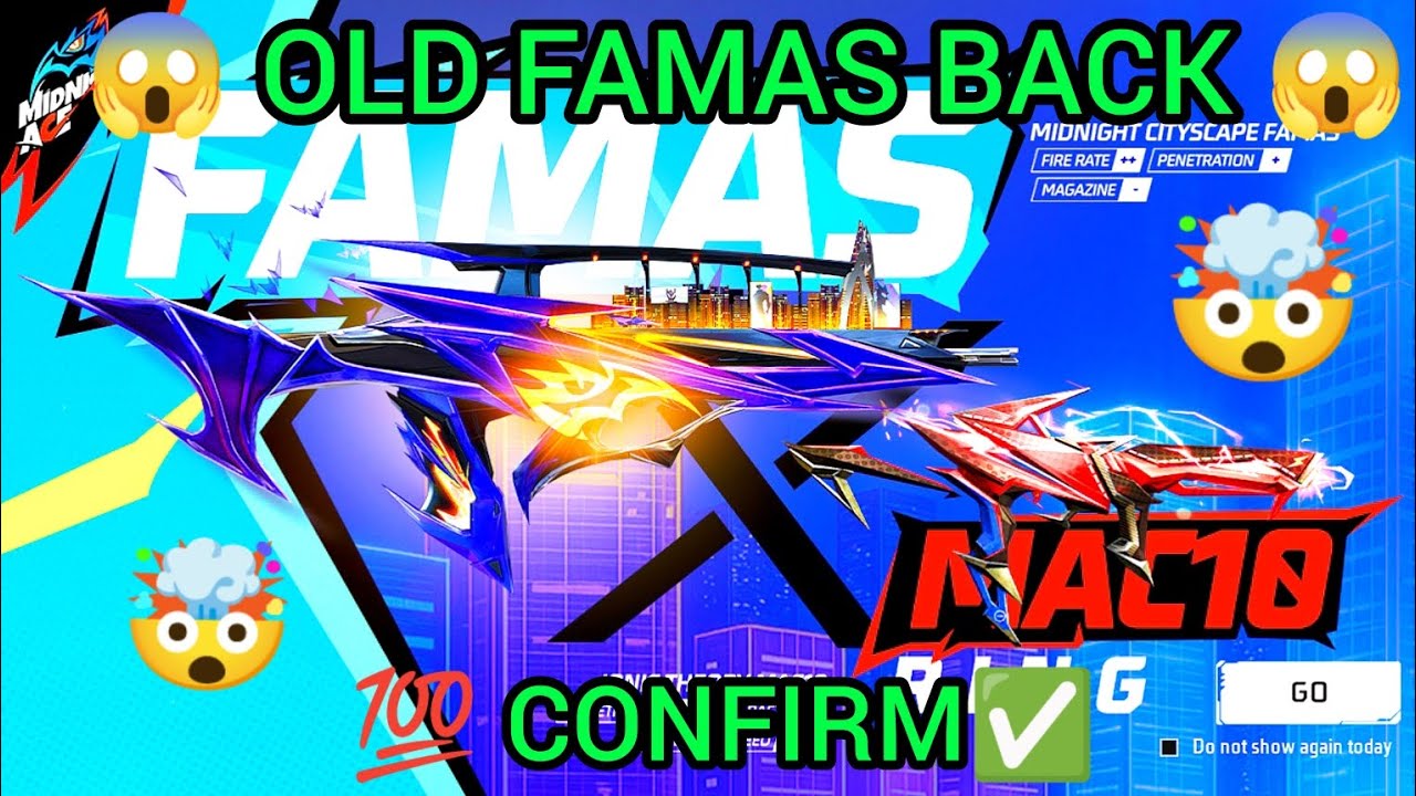 FAMAS x MAC10 RING EVENT FREE FIRE | FF NEW EVENT | OLD FAMAS BACK | FREE FIRE TODAY NEW EVENT # ...