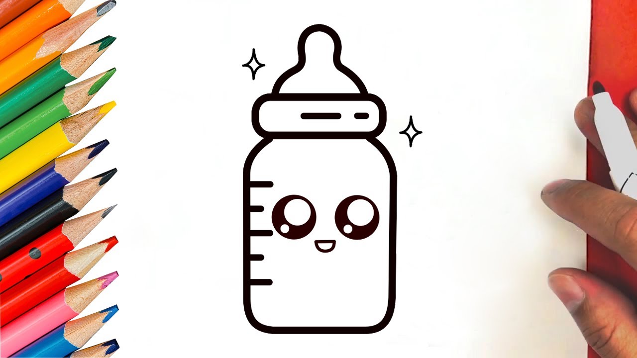 How to draw a cute Feeding Bottle - YouTube