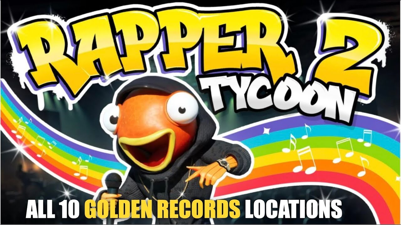 RAPPER TYCOON MAP FORTNITE CREATIVE - ALL 10 GOLDEN RECORDS LOCATIONS ...