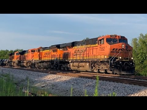 BNSF 7582 West 07/18/21 - YouTube