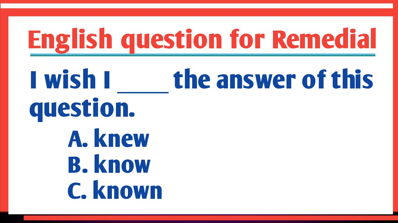 #Remedial and freshman English mid and final exam with answer. - YouTube