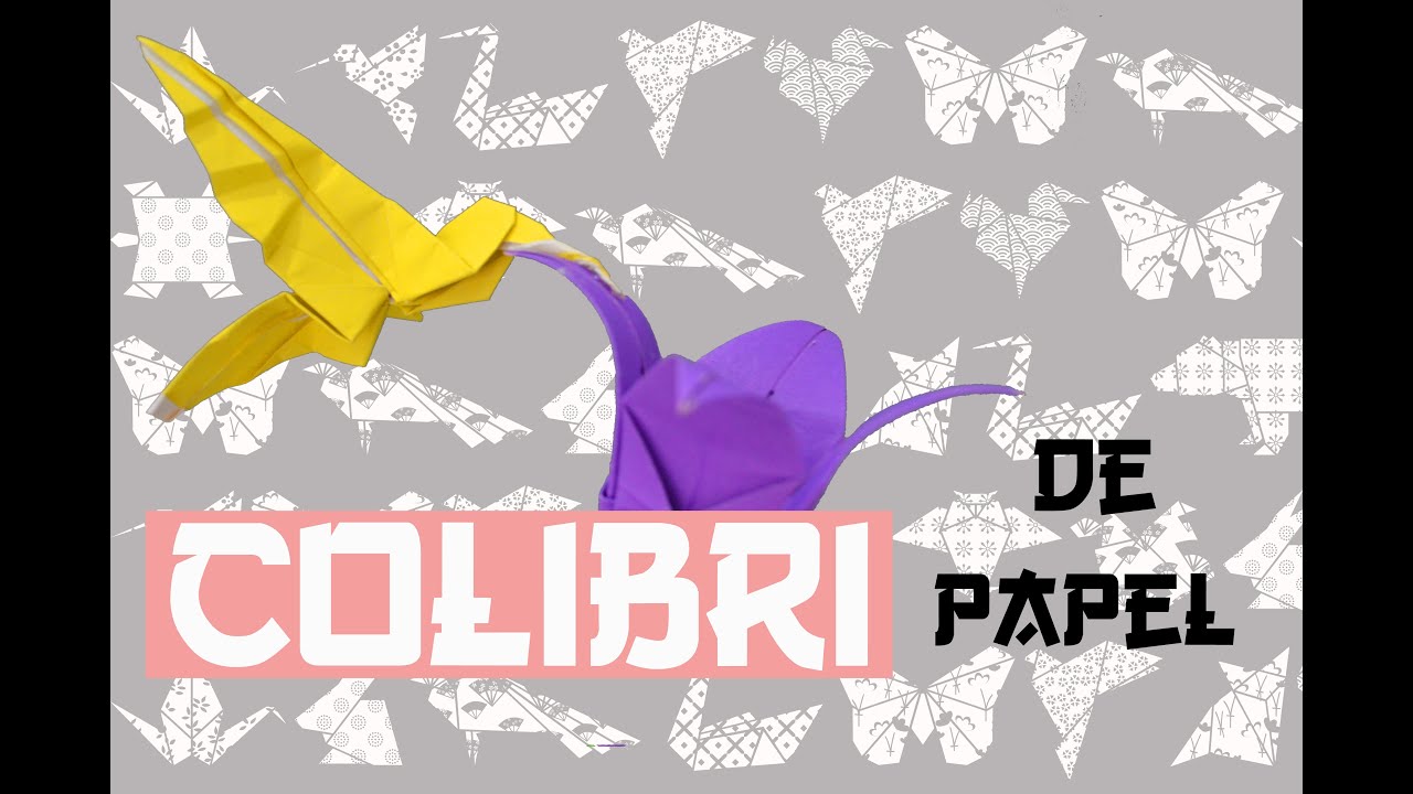 🧡 COLIBRI ORIGAMI 👈super FACIL de HACER !!! - YouTube