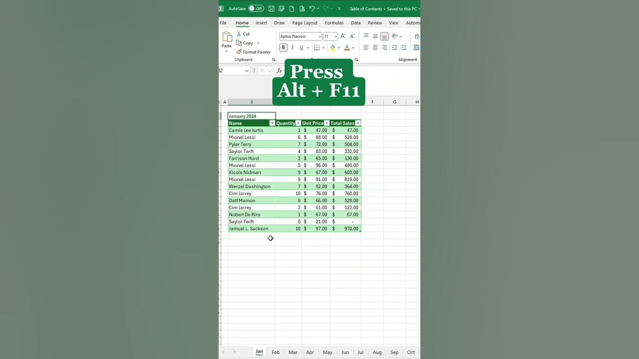 Ultimate Excel Table of Contents Tutorial for Organizing Your ...