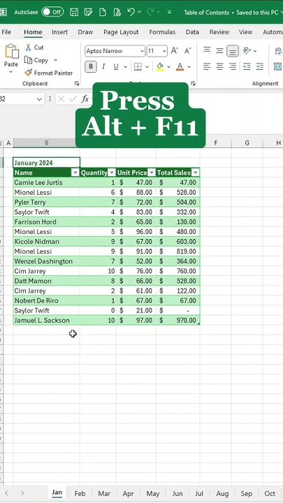 Ultimate Excel Table of Contents Tutorial for Organizing Your ...