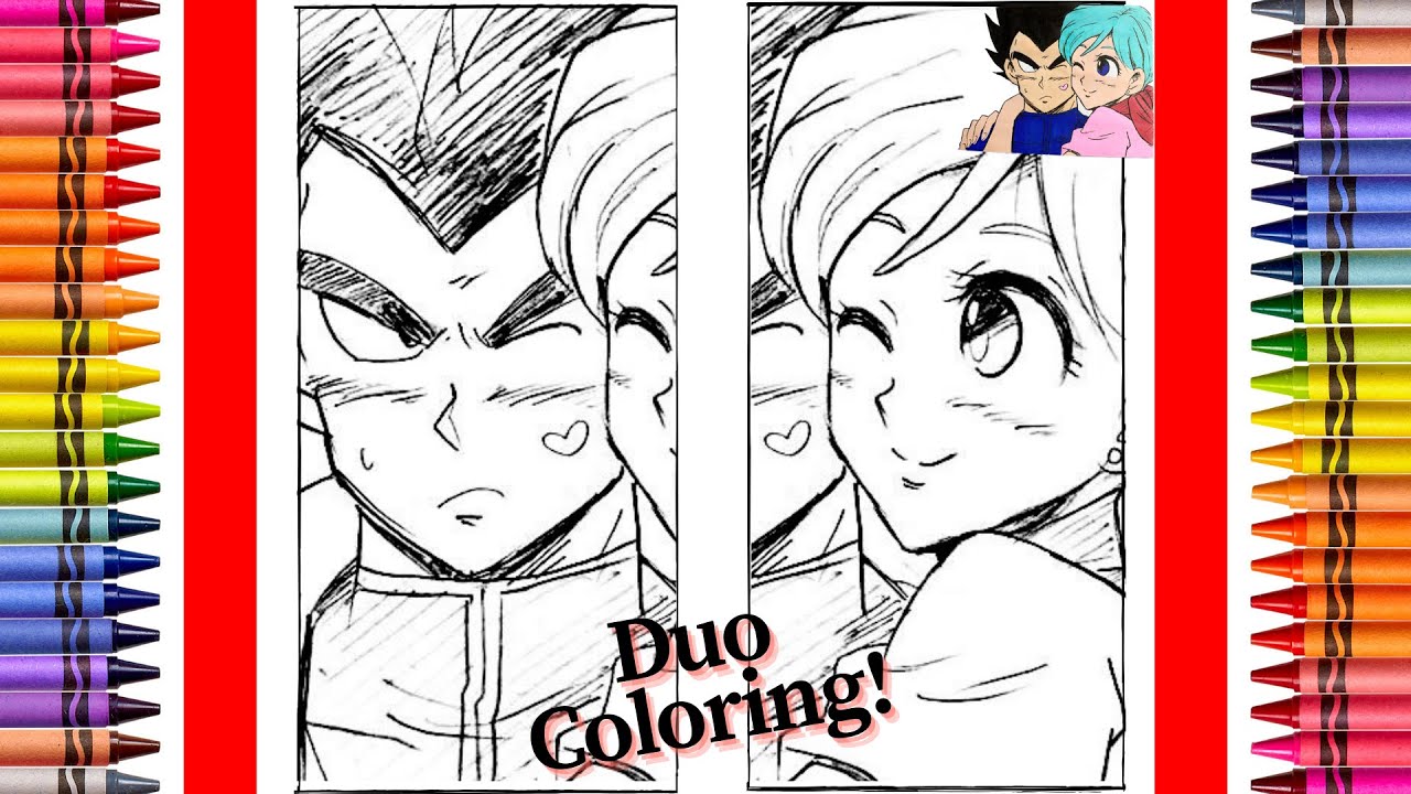 The Coloring Couple Presents: Coloring Vegeta and Bulma | Happy ...