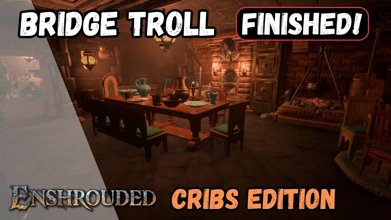 Enshrouded Cribs | Bridge Troll Base is COMPLETE!!] - YouTube