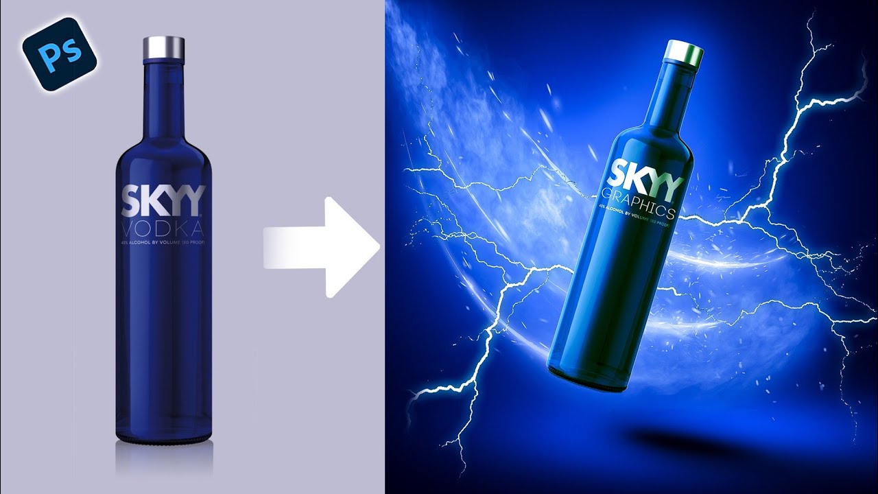 Product Manipulation || Bottle Design in Photoshop tutorial - YouTube