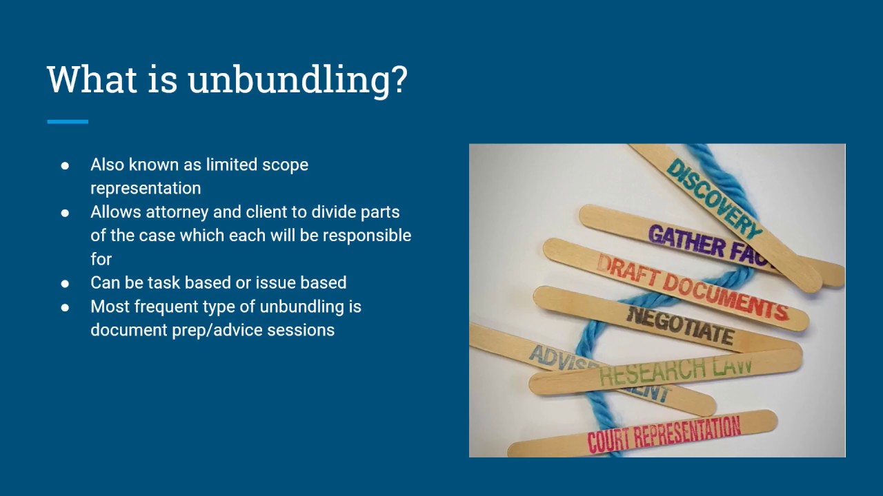 How to Ethically Unbundle Your Practice - YouTube