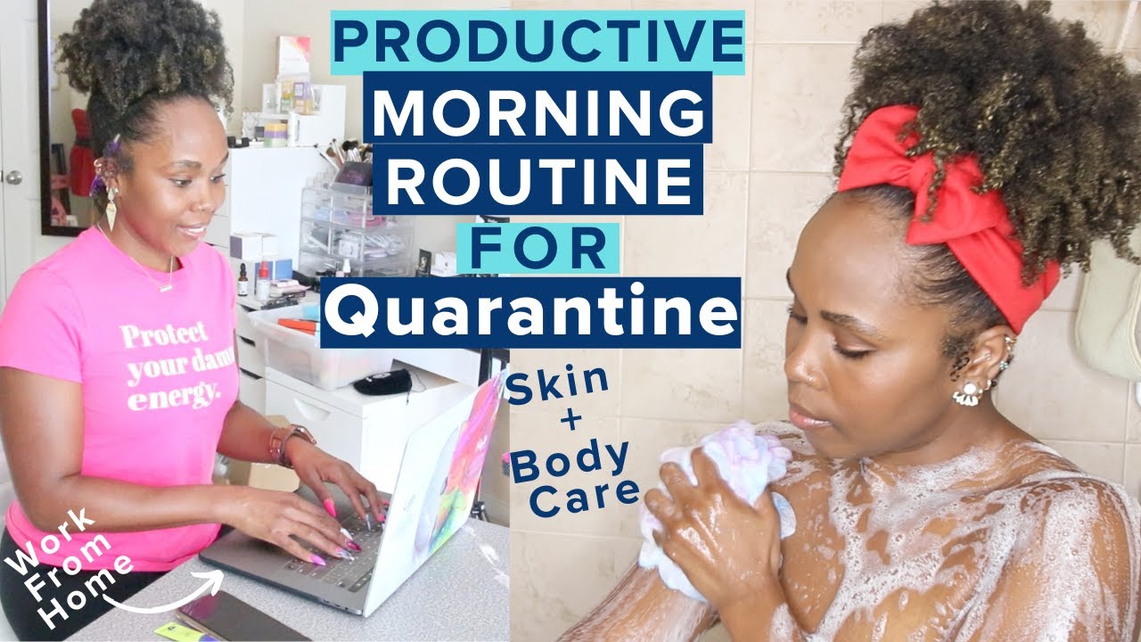 PRODUCTIVE Morning Routine | Day in My Life, Skin Care + Body Care ...