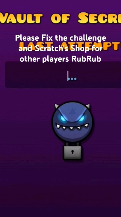 Please Fix it Rubrub #geometrydash #gd Fix the Secret Shop And the ...