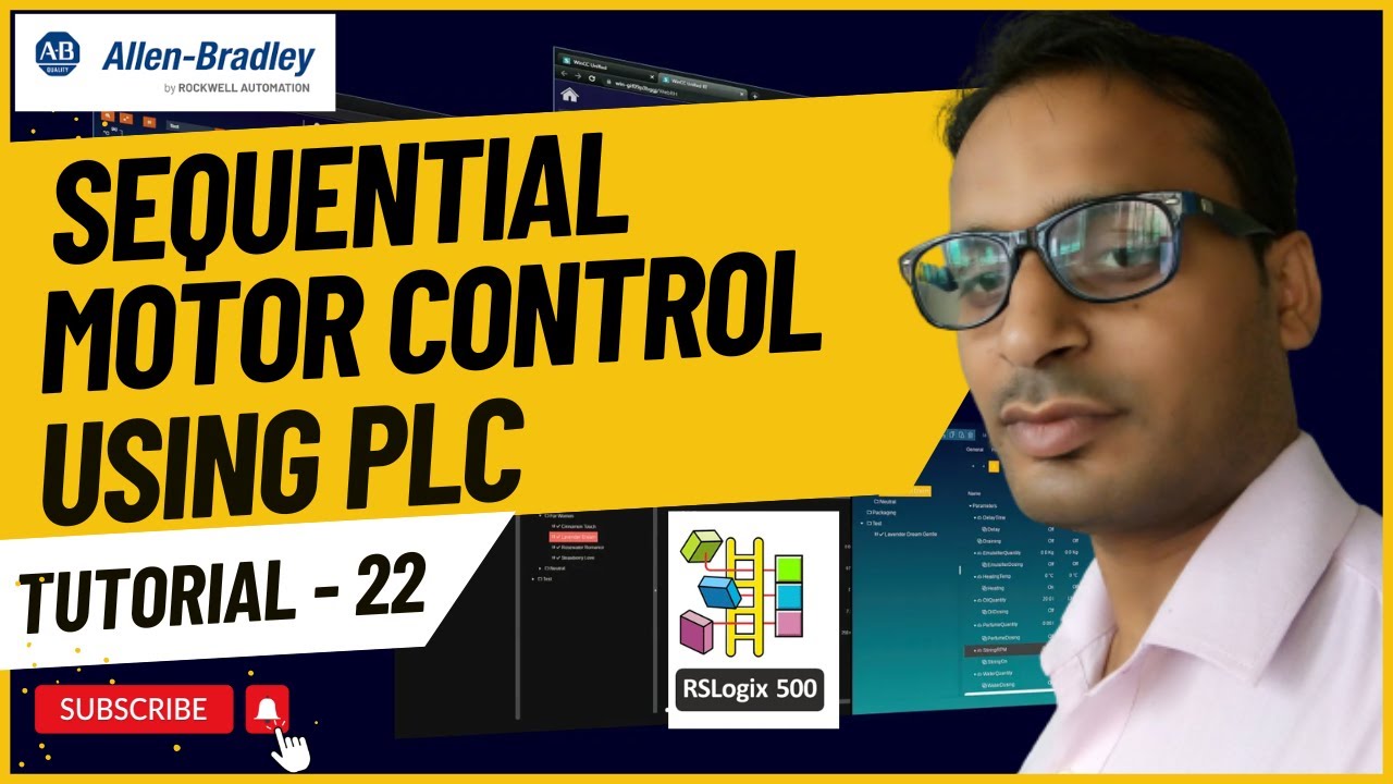 Allen Bradley PLC Training 22 - PLC Program for Sequential Control Of ...
