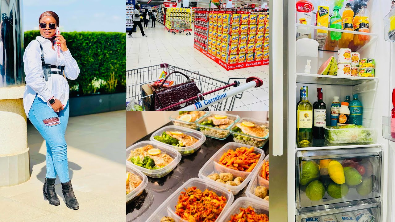 MONTHLY GROCERY HAUL//FRIDGE RESTOCK & ORGANIZATION//MEAL PREP//Ms WIT ...