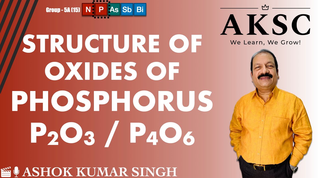 20. What is the Structure of Oxides of Phosphorus - P2O3/P4O6 ...