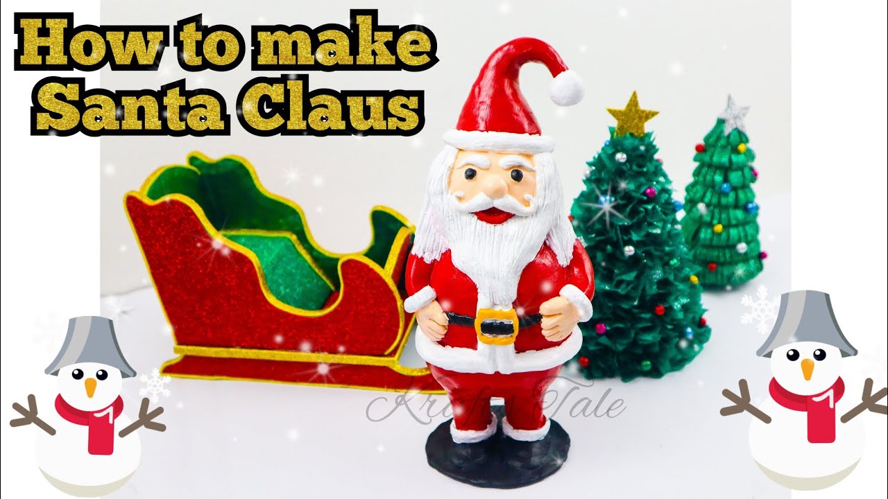 How To Make Santa Claus For Christmas At Home | DIY Santa Claus ...
