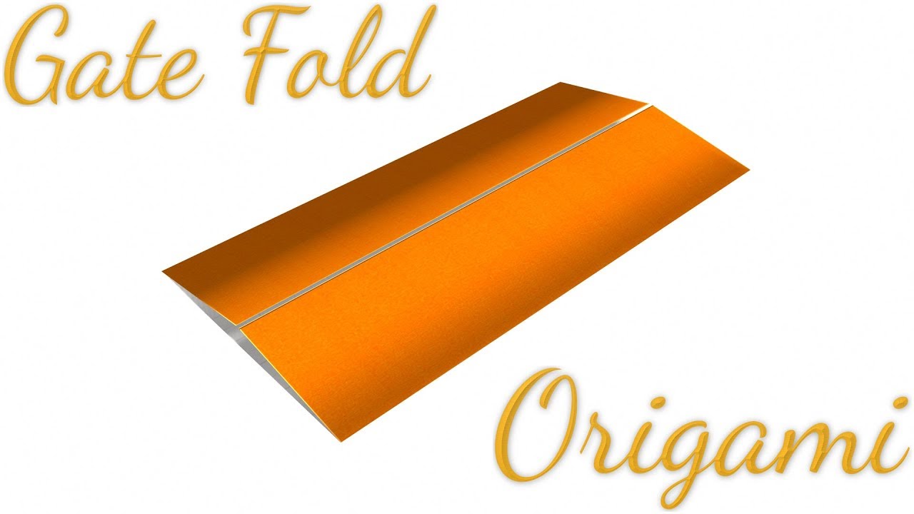Gate-fold in Origami (Folding Technique) - YouTube