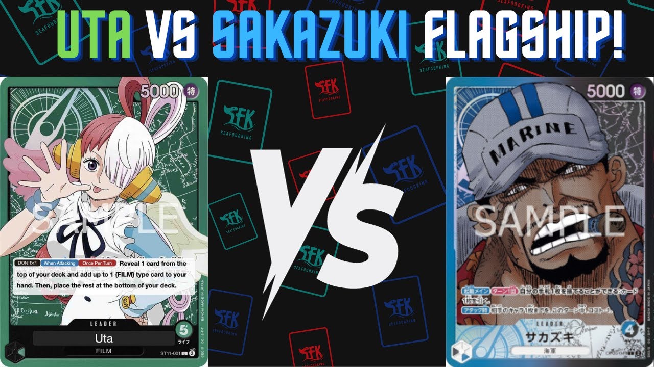 [OP-06]One Piece TCG Uta VS Sakazuki Flagship Match - YouTube