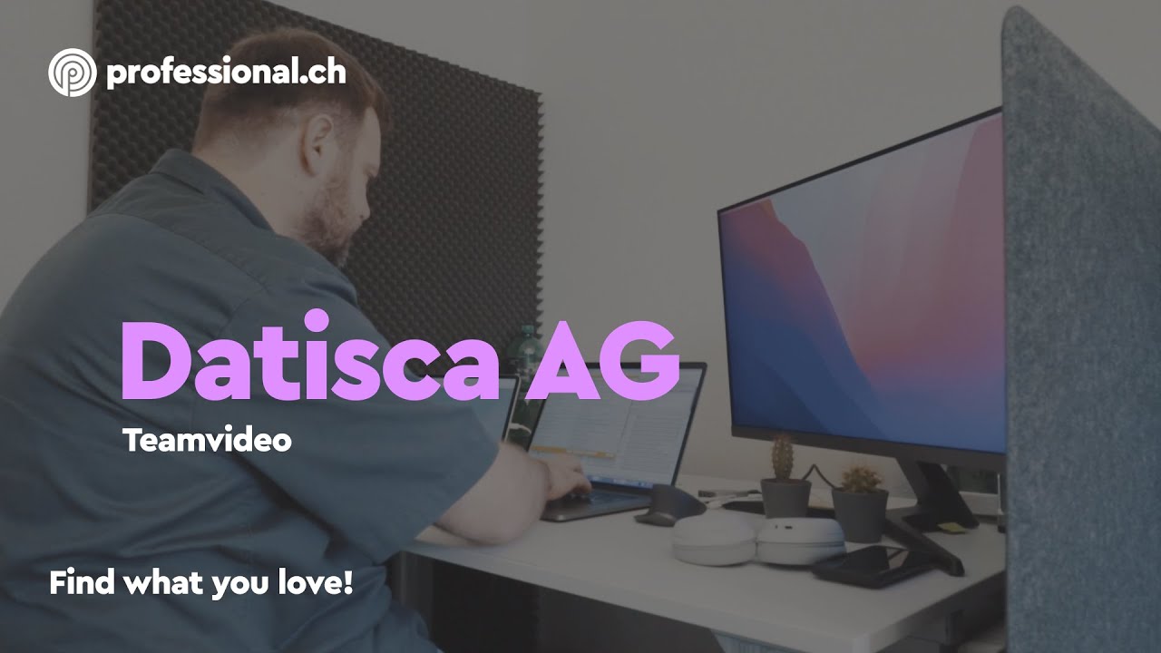 Arbeiten als Software-Entwickler:in bei der Datisca AG | professional.ch - YouTube