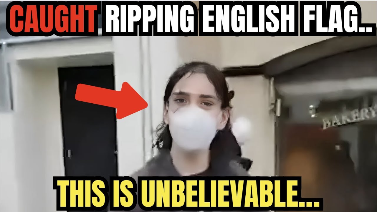 English Group Caught Ripping English Flag - YouTube