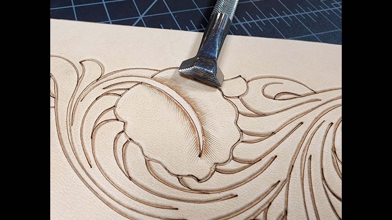 Tooling with the Leaf Liner stamp (a 2 minute Tool Tip) - YouTube