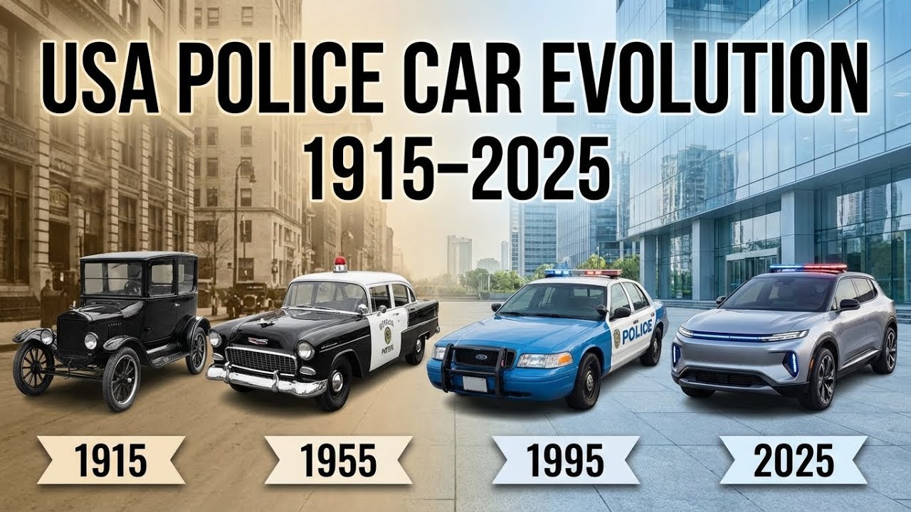 USA Police Car Evolution (1915–2025) - YouTube