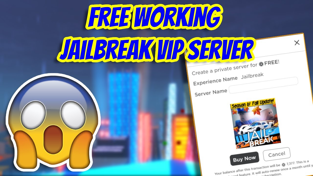 FREE Jailbreak VIP Server WORKING October 2021! 😱 - YouTube