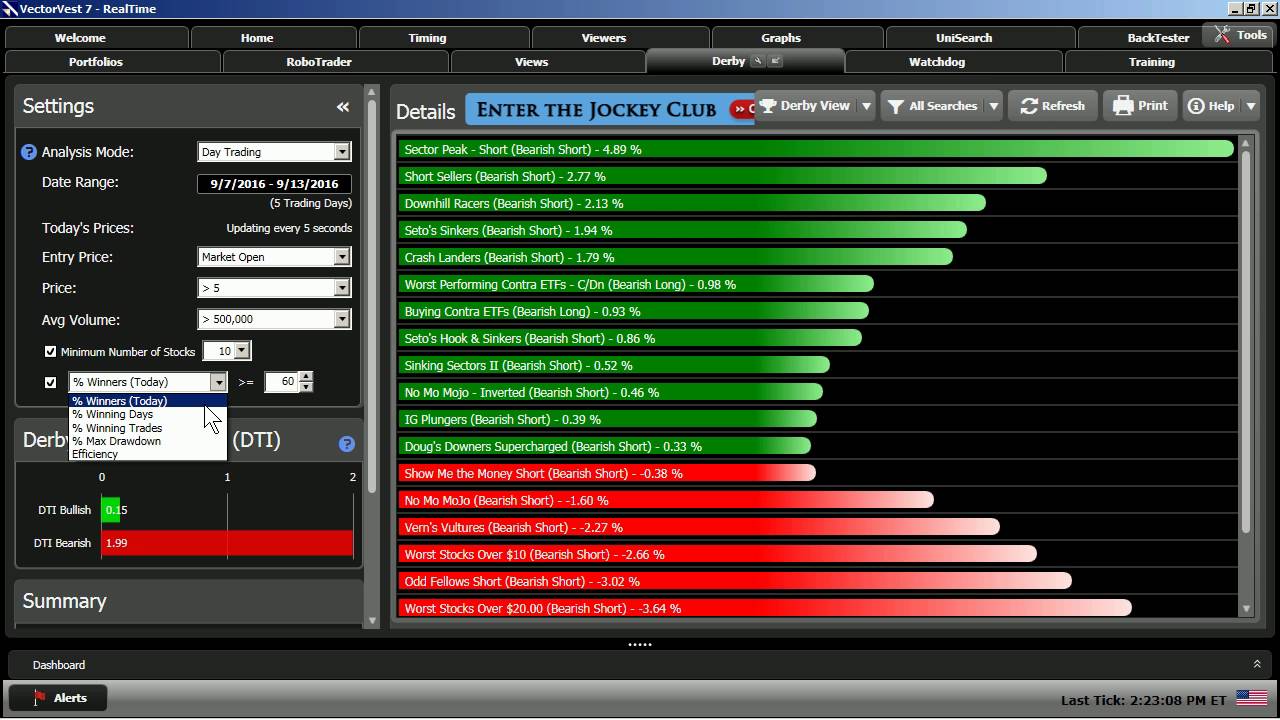VectorVest RealTime Derby Tour - YouTube