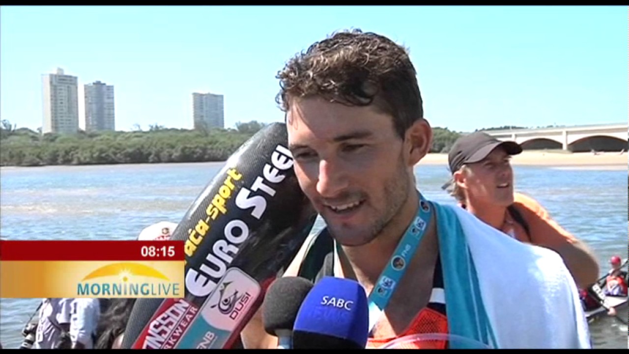 Andy Birkett wins Dusi Canoe Marathon - YouTube