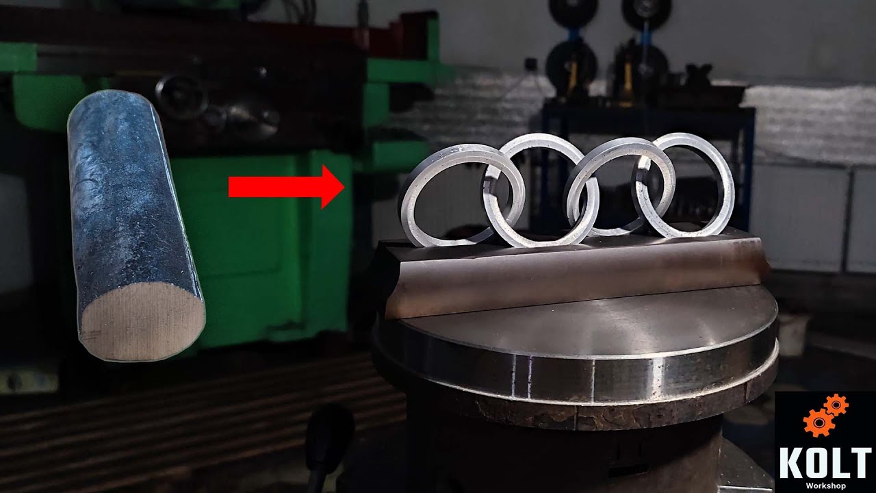 The AUDI logo was made from a solid piece of metal. Master Old School ...