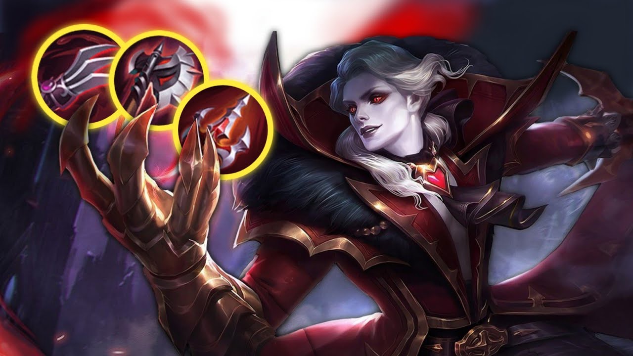 ALUCARD RED BUILD FULL LIFESTEAL!!! - Mobile Legends - YouTube
