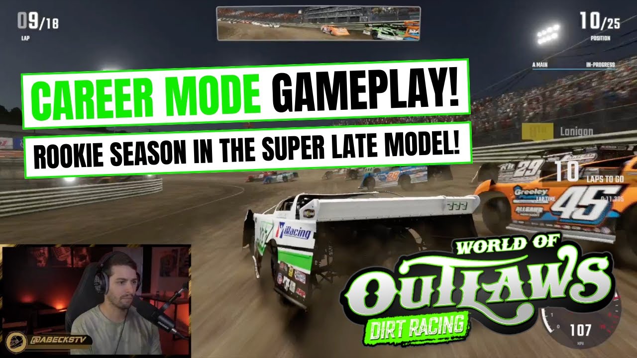 Super Late Model Career in World Of Outlaws Dirt Racing (Rookie Year ...
