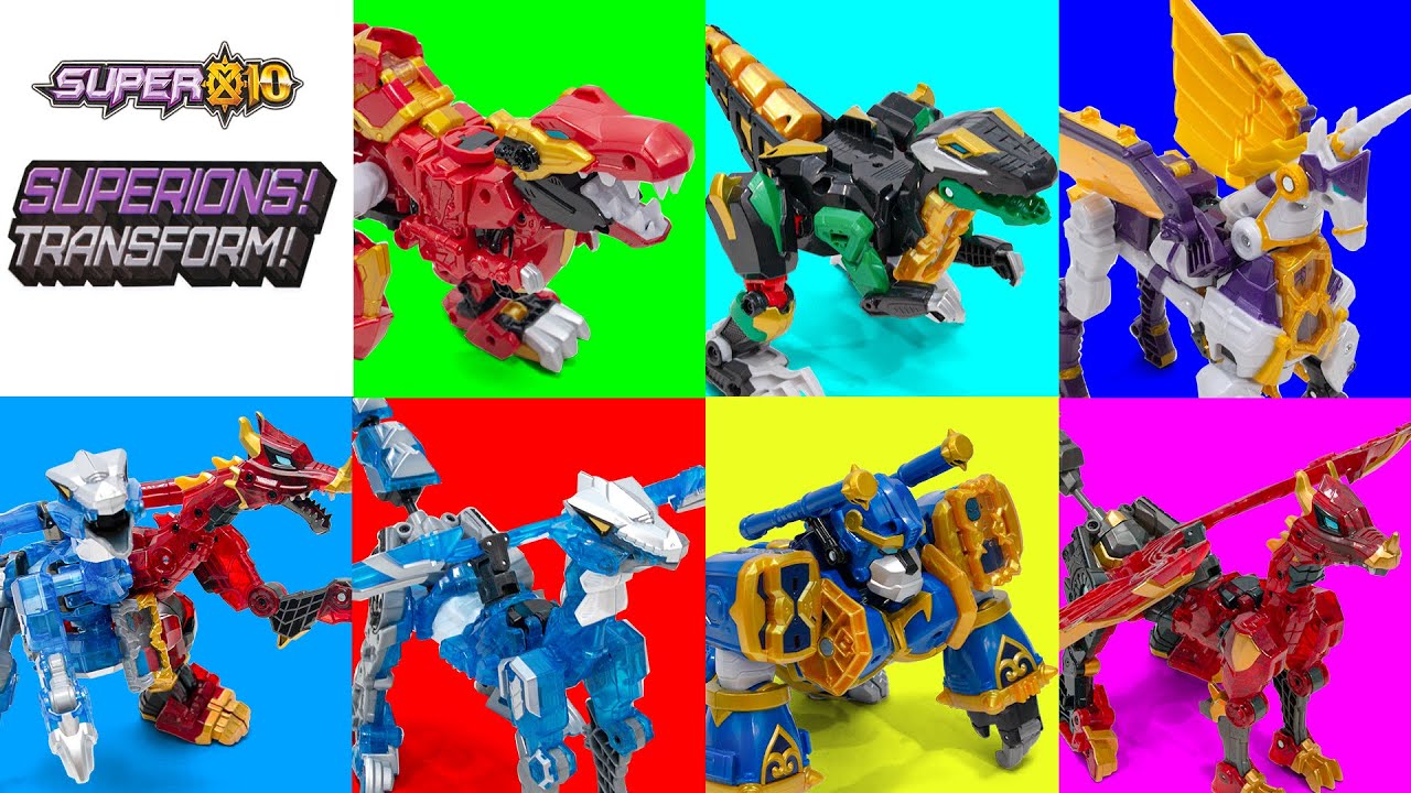 Super10X Tyrannus Dragonius Raptor Kongor WhiteHorn Full Mecha ...