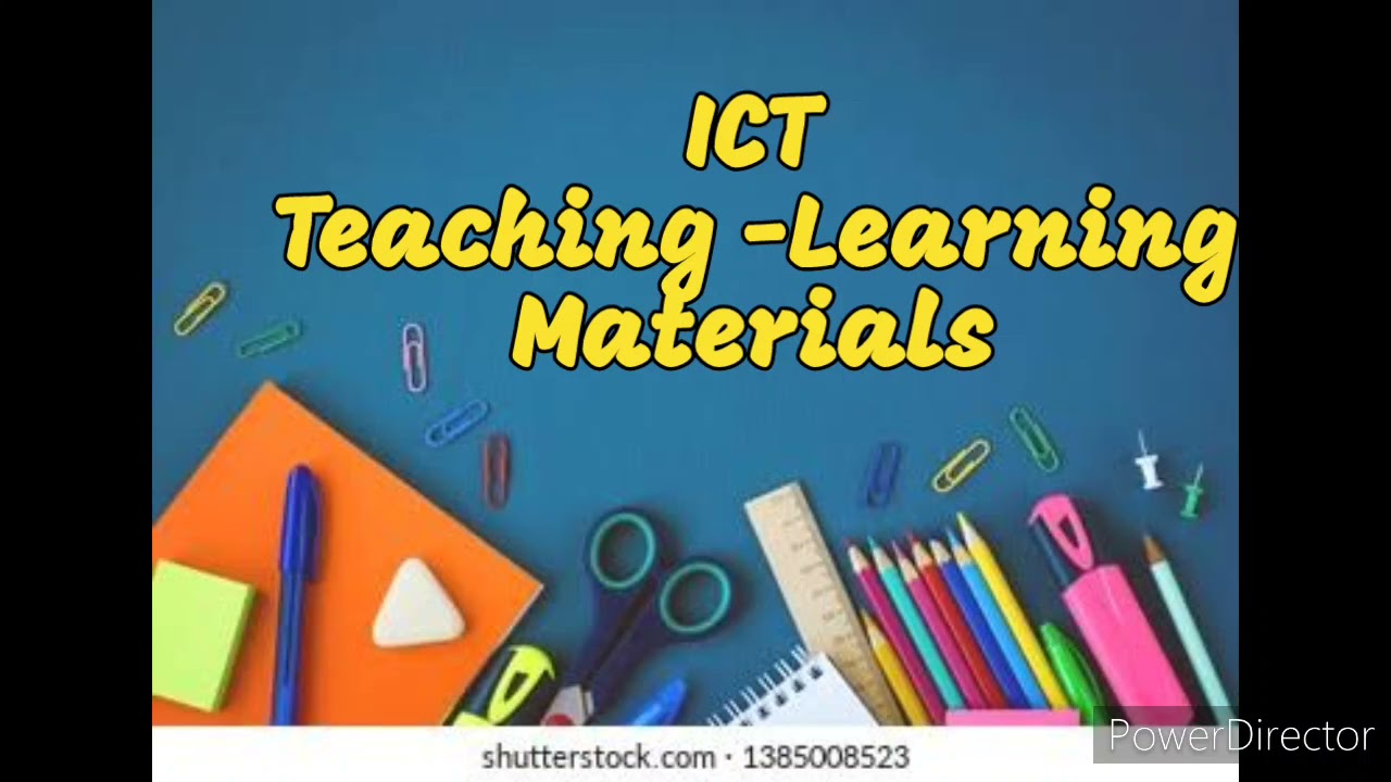 ICT CONVENTIONAL TEACHING- LEARNING MATERIALS - YouTube