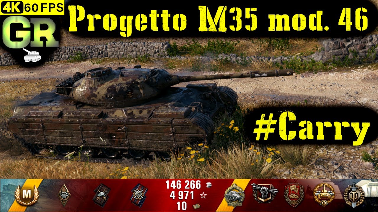 World of Tanks Progetto M35 mod 46 Replay - 9 Kills 6.5K DMG(Patch 1.4. ...