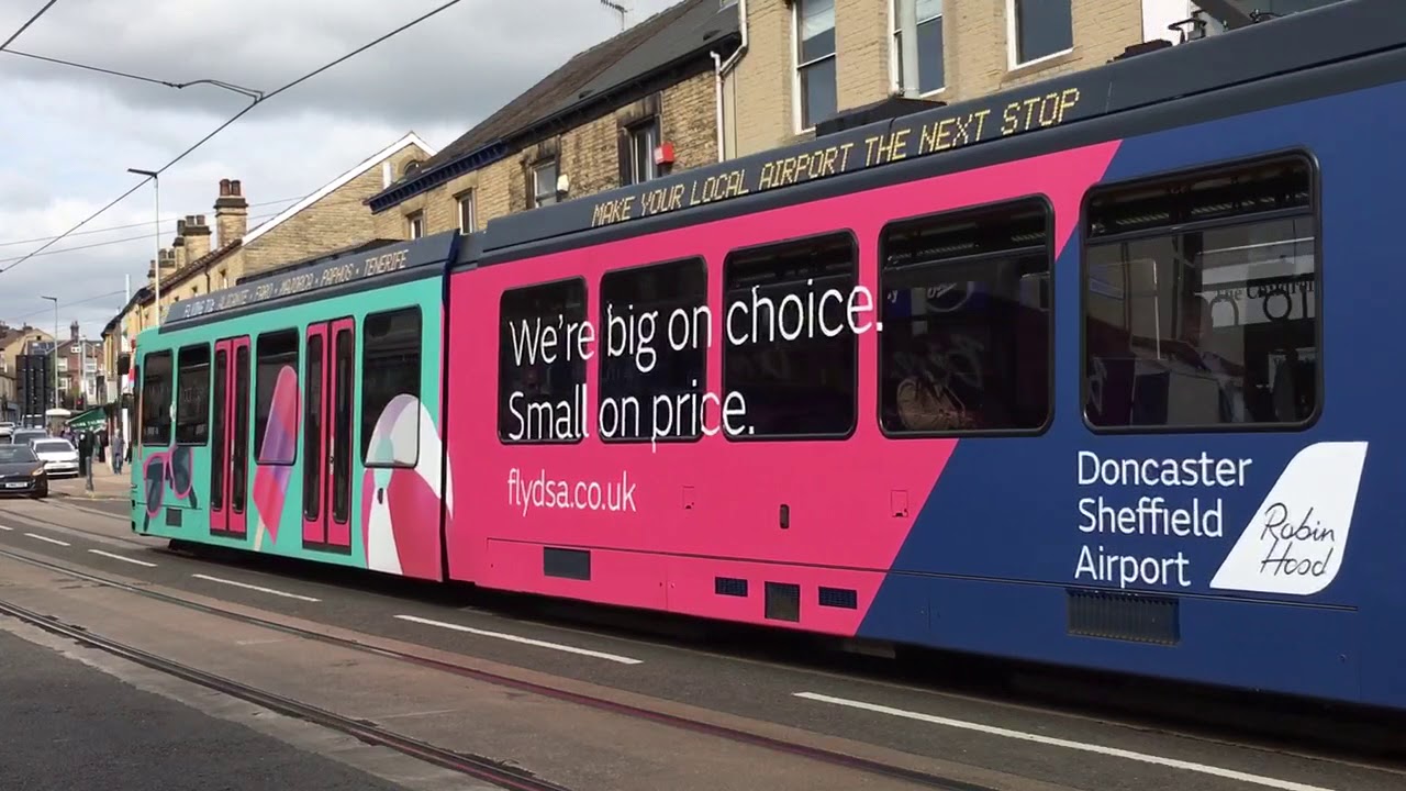 Stagecoach Sheffield SuperTram 116 At Hillsborough To Meadowhall - YouTube