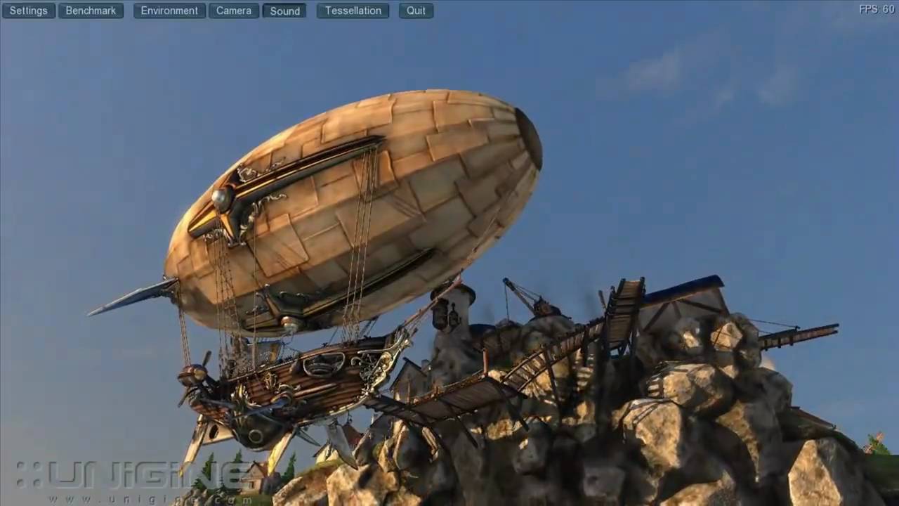 Unigine Heaven Benchmark 2.0 - Extreme Tesselation - YouTube