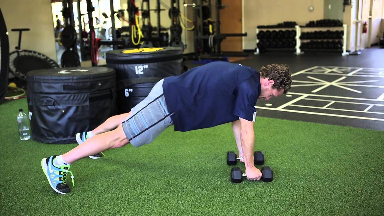 swim strength plank row - YouTube