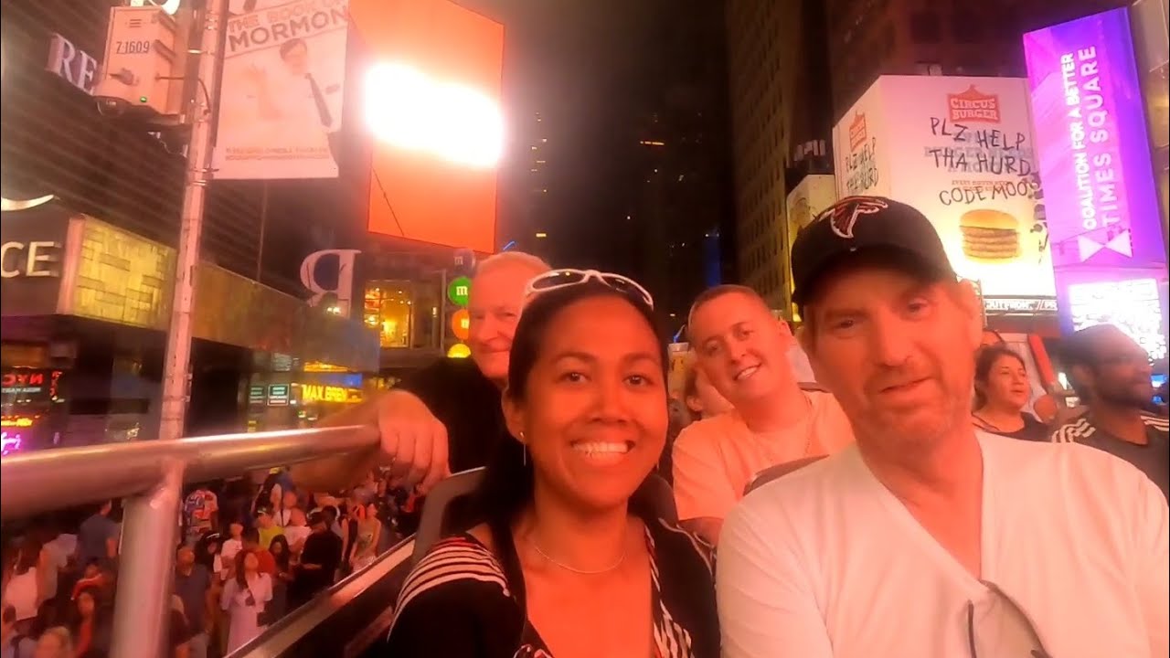 part 2, Time Square to Manhattan Bridge @ Night Bus Tour #NYC - YouTube