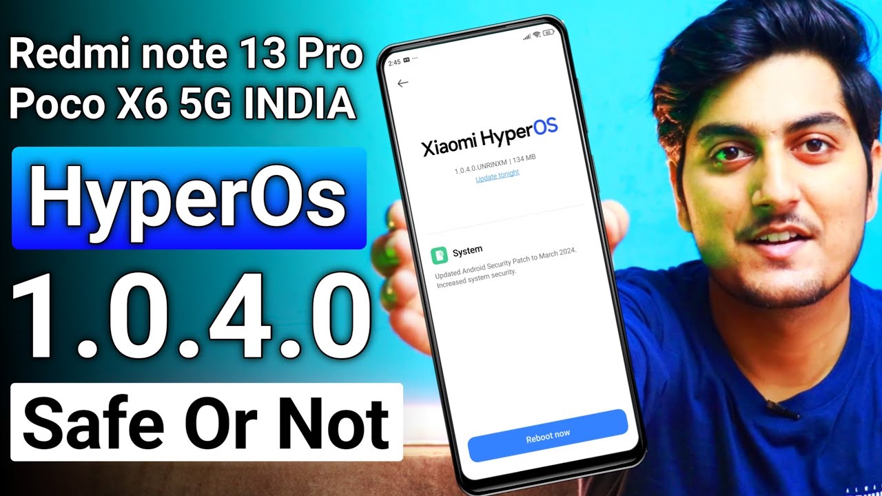 Redmi note 13 Pro 5G XIAOMI HyperOs 1.0.4.0 New Update For is Here ...