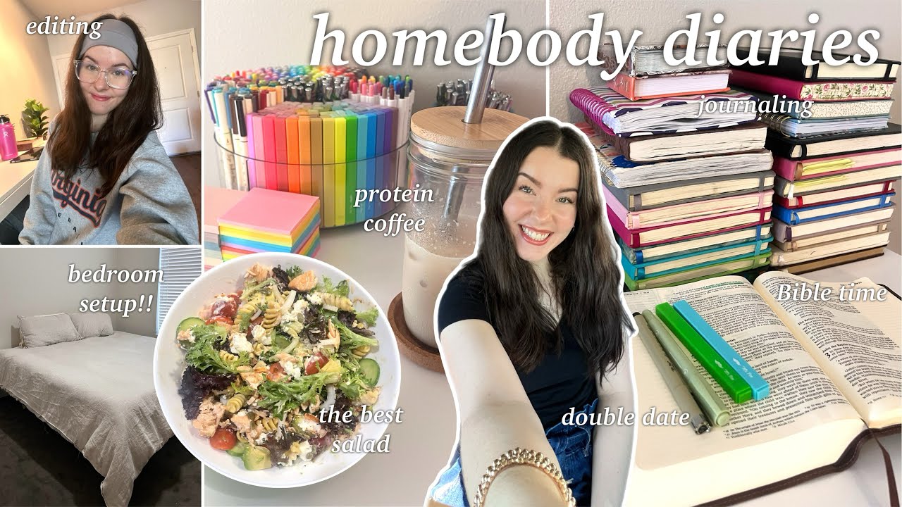 homebody diaries!!📚💌 setting up our bedroom, journaling, double date ...