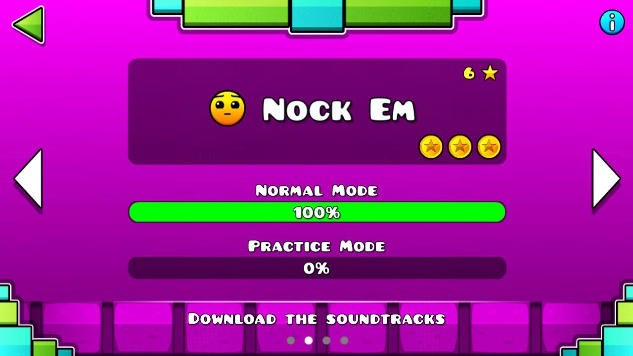 [Geometry Dash SUBZERO] Level 6 "NOCK EM" All Coins Clear - YouTube