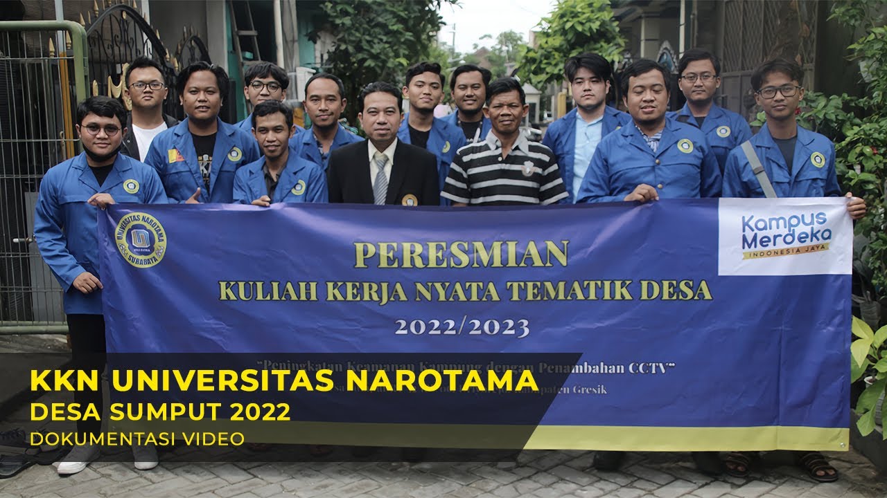 Kegiatan KKN Universitas Narotama 2022 Desa Sumput - YouTube