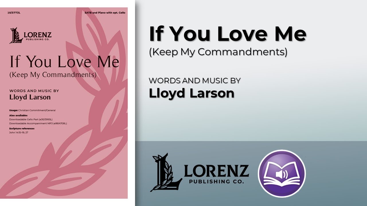 If You Love Me | Lloyd Larson - YouTube