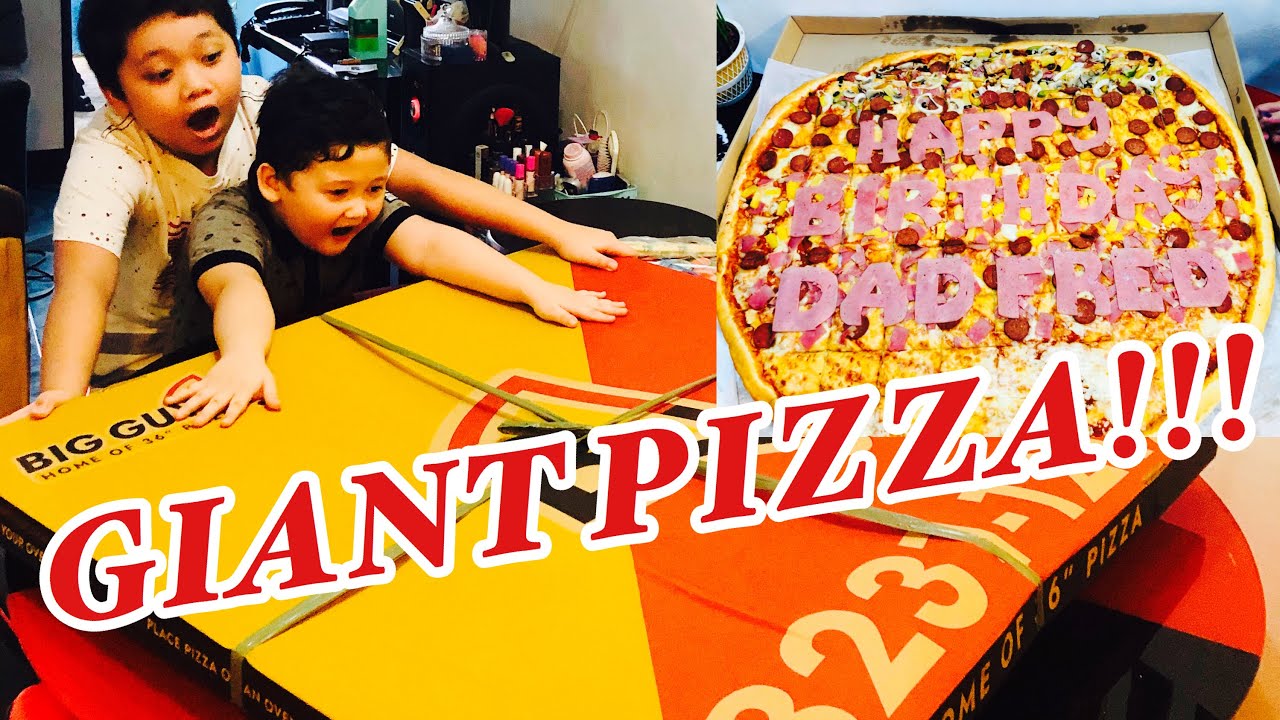 GIANT PIZZA - Philippines | 36 inches + 70 SLICES + 5 Flavors - YouTube