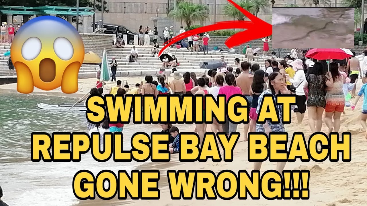 SWIMMING AT REPULSE BAY BEACH GONE WRONG | HONGKONG - YouTube