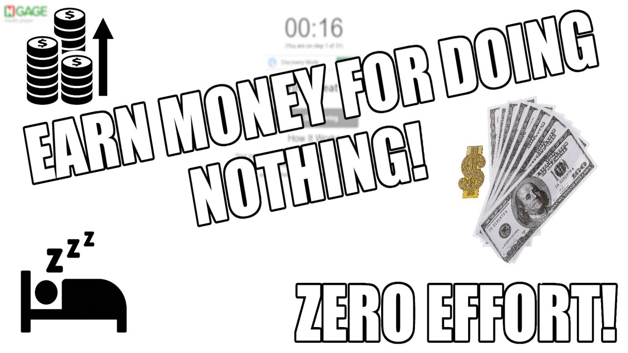 HOW TO MAKE MONEY WITH ZERO EFFORT! - YouTube