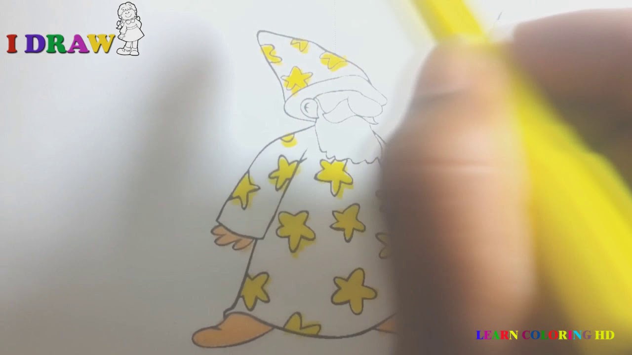 How to draw Wizard easy step by step - YouTube