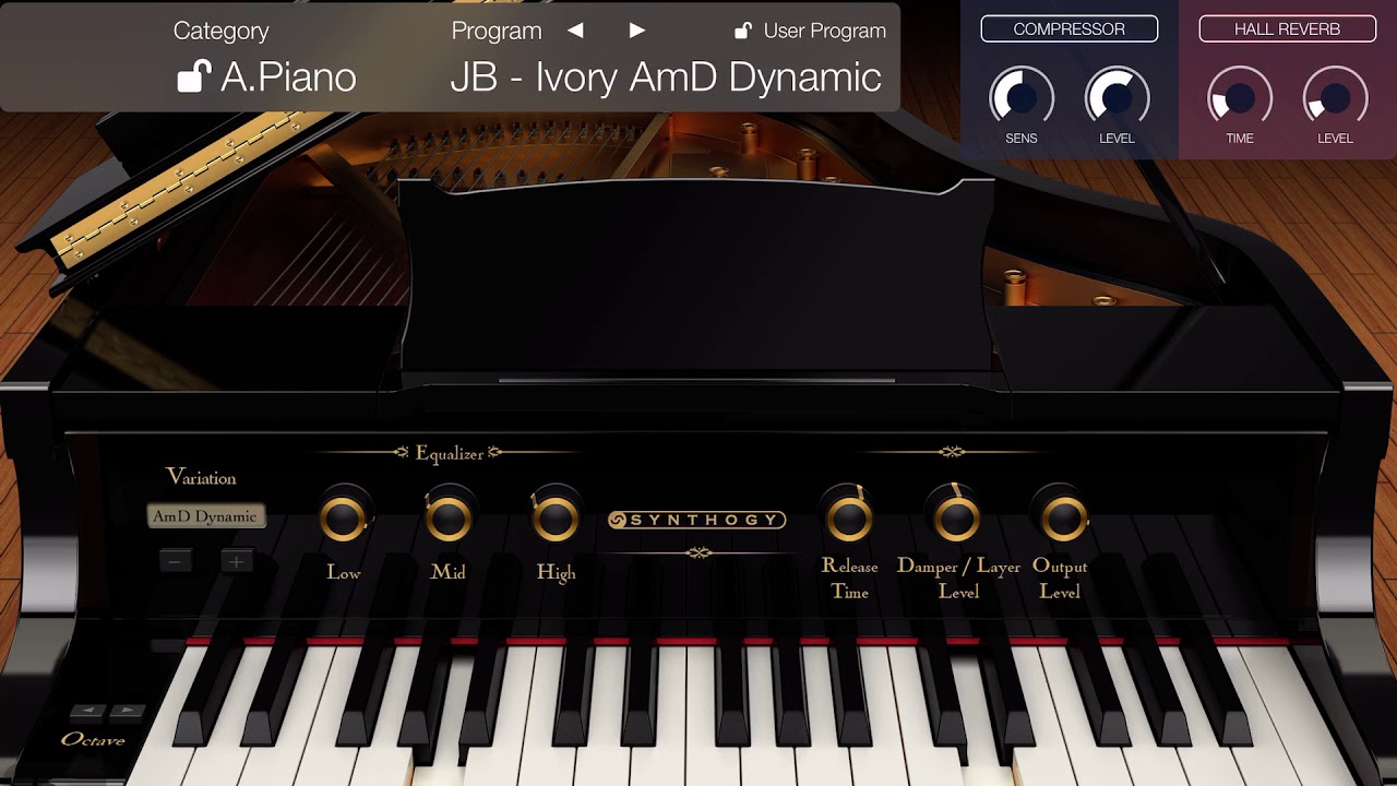 Korg Module Pro Ivory AmD Dynamic Piano Demo - YouTube