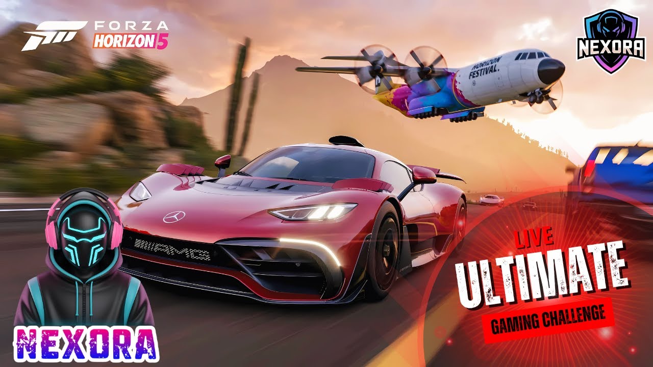 LIVE STREAMING ULTIMATE GAMING CHALLENGE | FORZA HORIZON 5 - YouTube