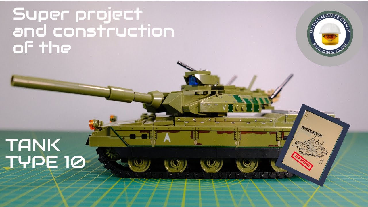 Type 10 LEGO Technic Army Tank SEMBO 207002 Main Battle Tank Speed ...